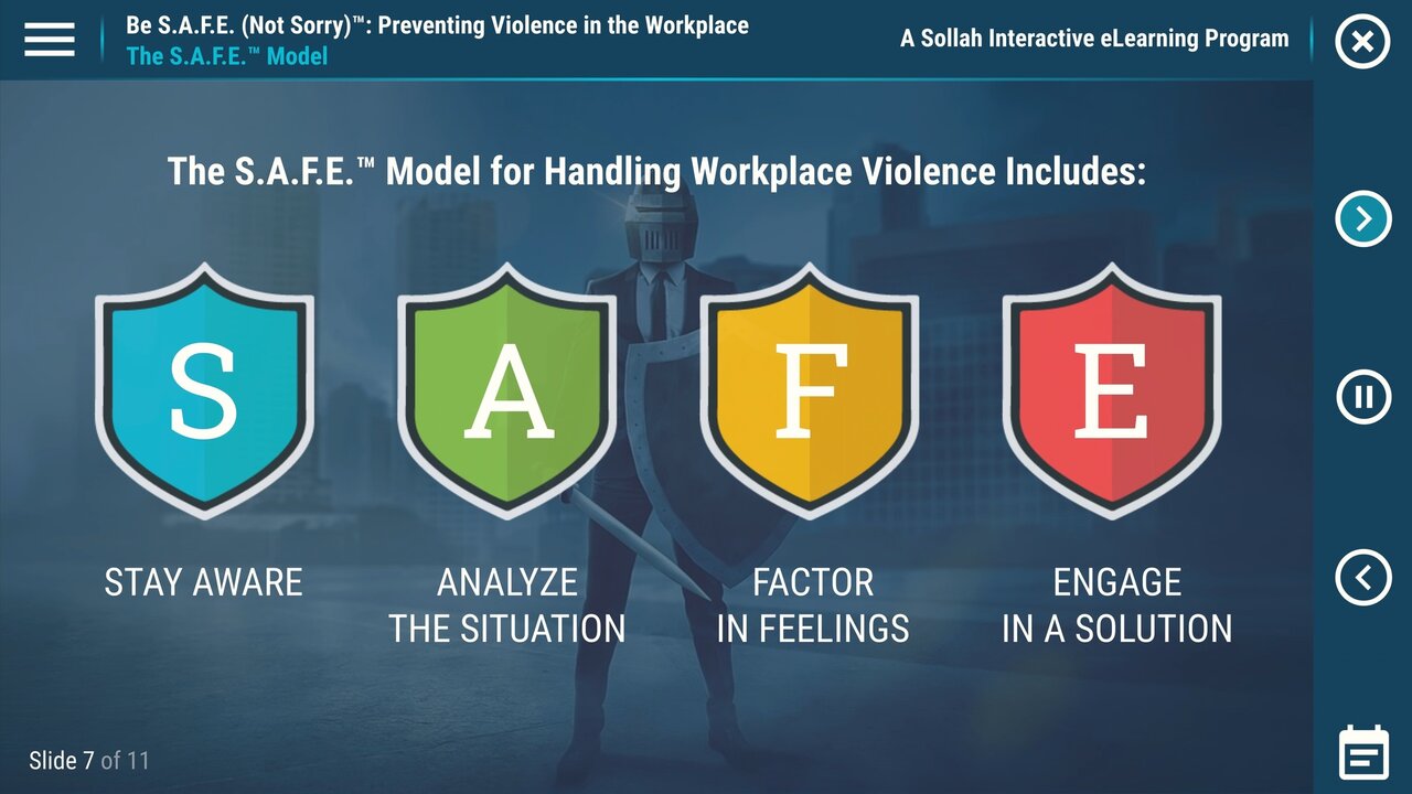 Preventing Violence with the S.A.F.E. Model in the Workplace: Course