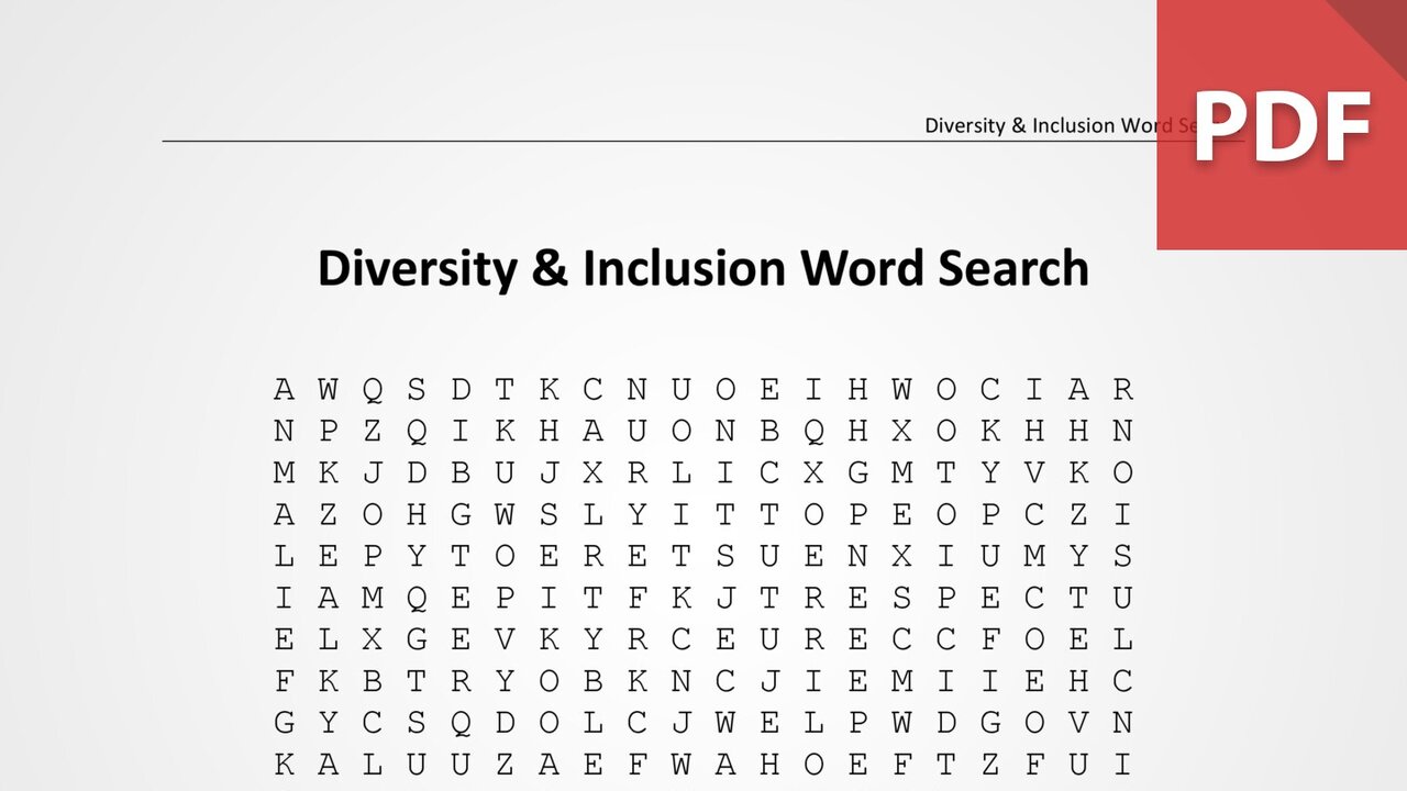 Diversity & Inclusion Word Search