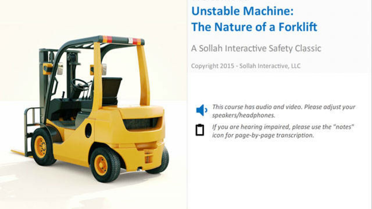 Stability and Safety in Operating Your Forklift